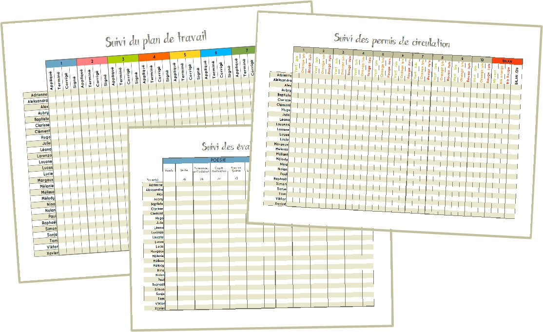 [Outils] affichage et suivi de classe – Mon école