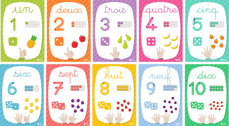 nombres de 1 à 10 – Mon école