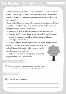 Pas un mot – CE1 CE2 – Lecture suivie – Mon école