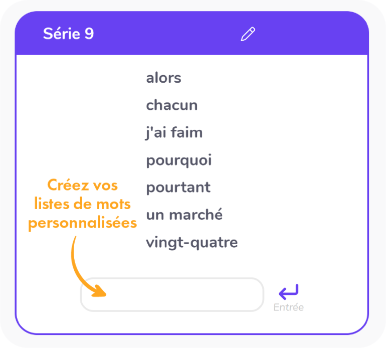 [Motoufo] Apprendre les listes de mots – Mon école
