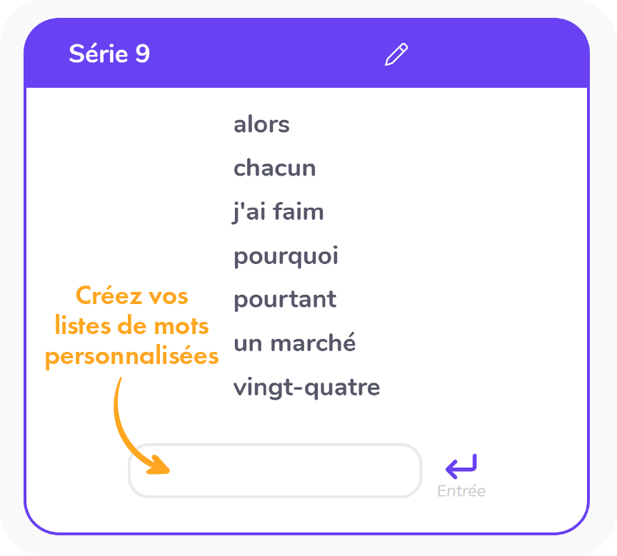 [Motoufo] Apprendre les listes de mots – Mon école