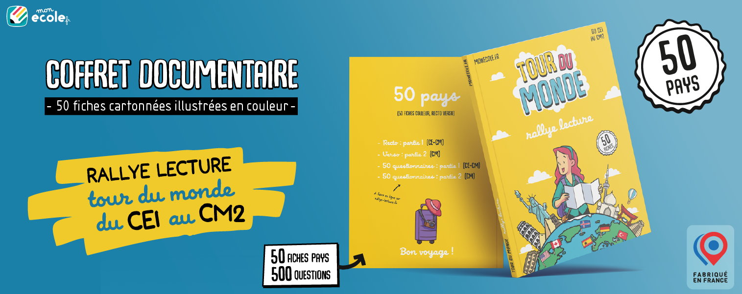 Coffret rallye Tour du monde – 50 documentaires pour un rallye lecture ...